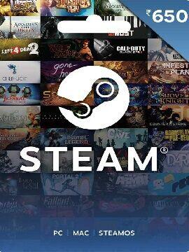 Buy Steam Gift Card 650 INR India Steam CD Key | K4G.com